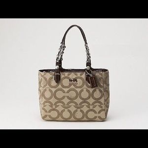 Coach | Bags | Nwt Coach 4133 Tribeca Op Art Sateen Tote Handbag | Poshmark